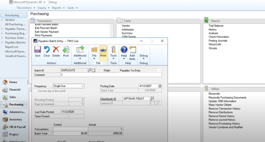 Batch Stuck In Posting Dynamics GP (Great Plains) How to Use Batch Recovery